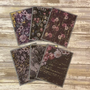 Floral Note Cards, Flower Note Cards, Floral Cards, Sympathy Card Set ...