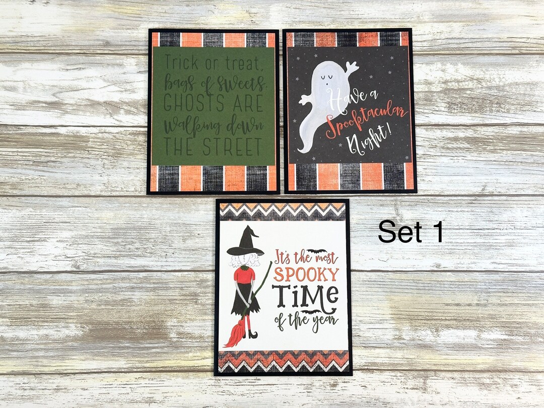 Handmade Halloween Greeting Cards: Spooky Note Cards for Kids - Etsy