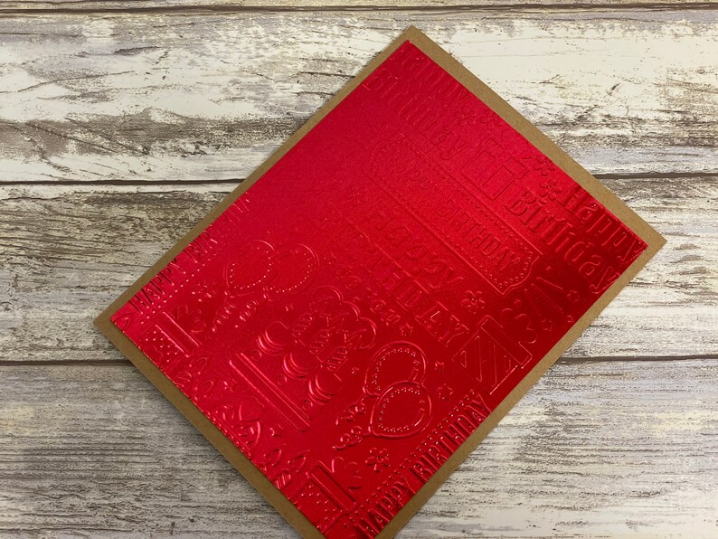 Embossed Birthday Cards Birthday Cards Set Foil Birthday - Etsy