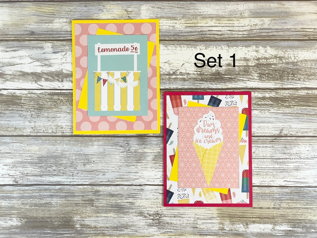 Summer Cards, Summer Note Cards, Ice Cream Card, Pun Card, Lemonade ...