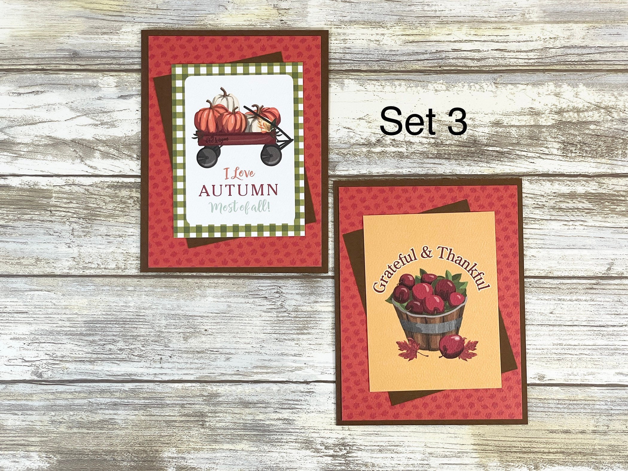 Fall Note Cards, Autumn Greeting Cards, Fall Greeting Cards ...