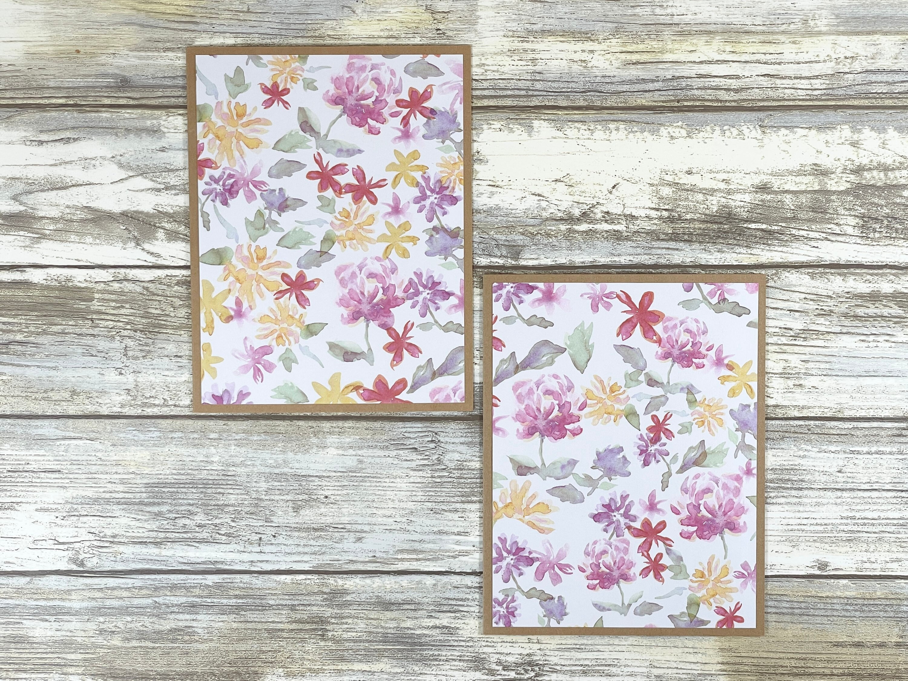Floral Note Cards Flower Note Cards Summer Note Cards Note - Etsy