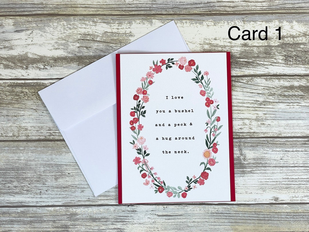 Valentines Day Card, Blank Valentine Card, Cute Valentines Card ...