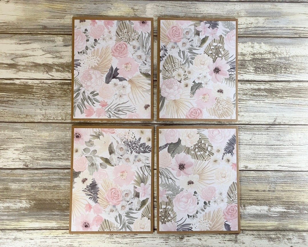 Floral Note Cards, Flower Note Cards, Floral Cards, Cottagecore Cards ...