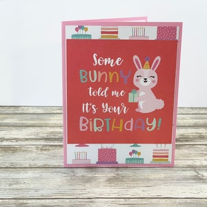 Birthday Note Card, Birthday Card for Kids, Birthday Card for Her, Girl ...