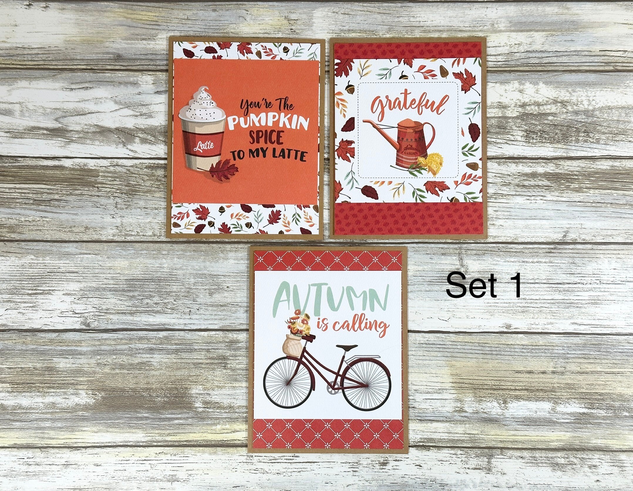 Fall Note Cards, Autumn Greeting Cards, Fall Greeting Cards ...