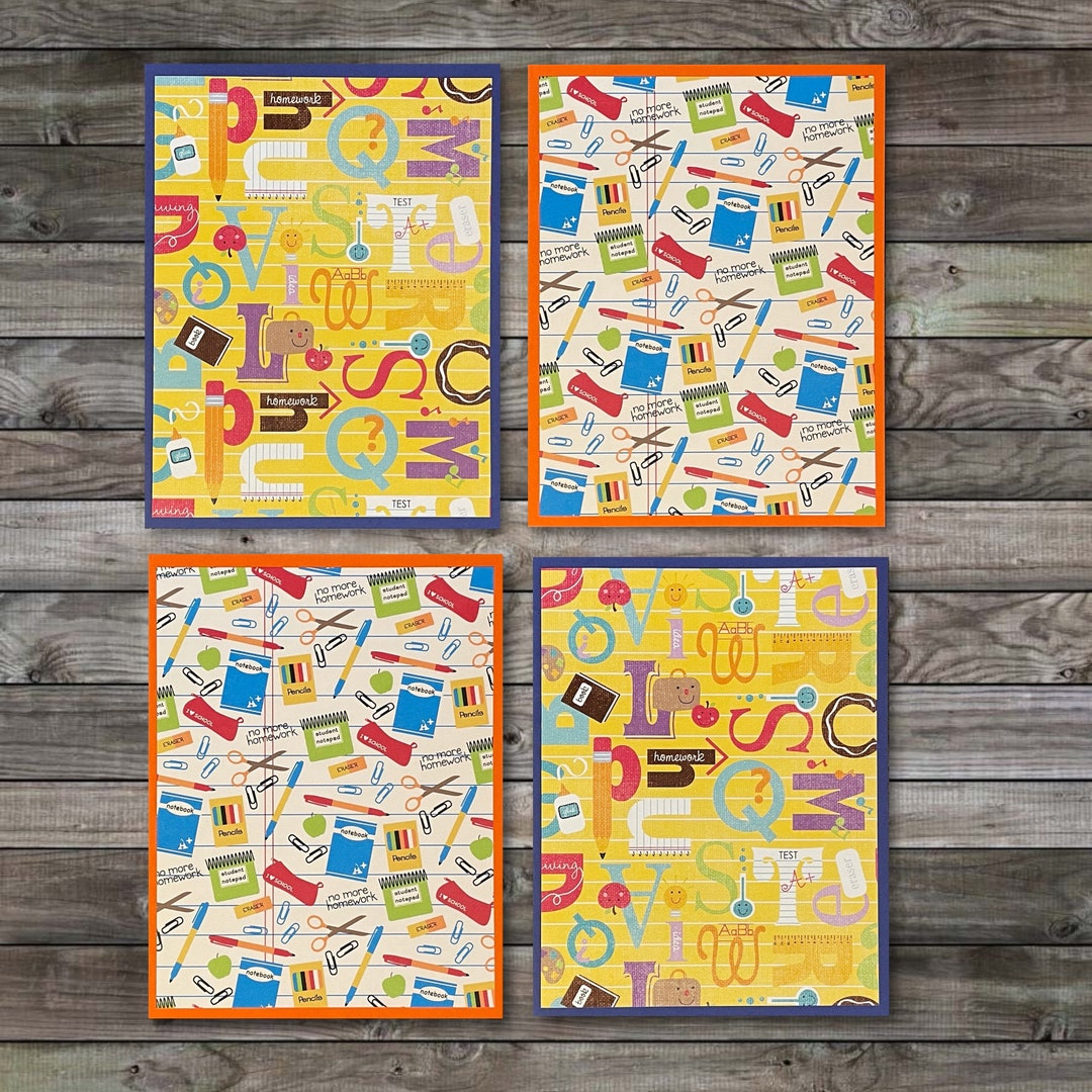 Back to School Cards, Back to School Note Cards, Teacher Appreciation ...