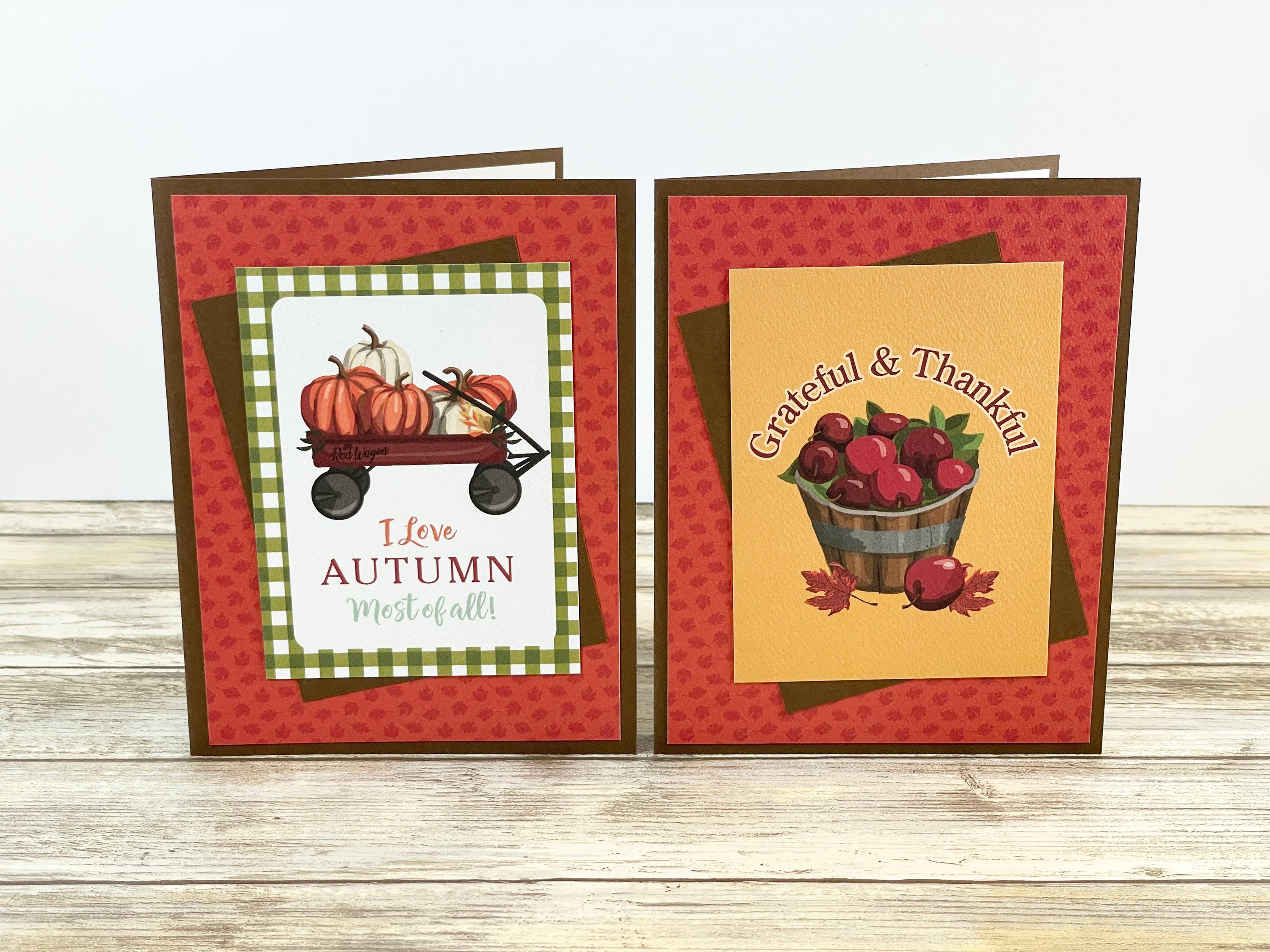 Fall Note Cards, Autumn Greeting Cards, Fall Greeting Cards ...