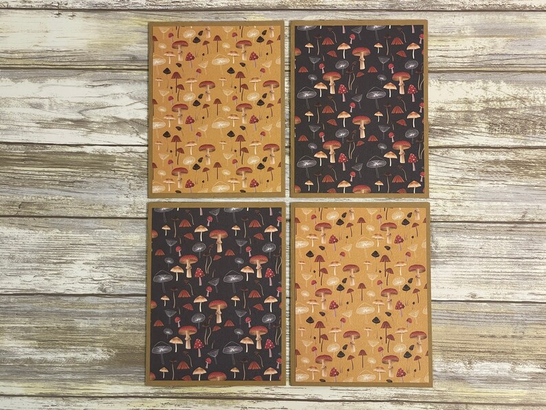 Mushroom Cards Note Card Set With Envelopes Nature Note | Etsy