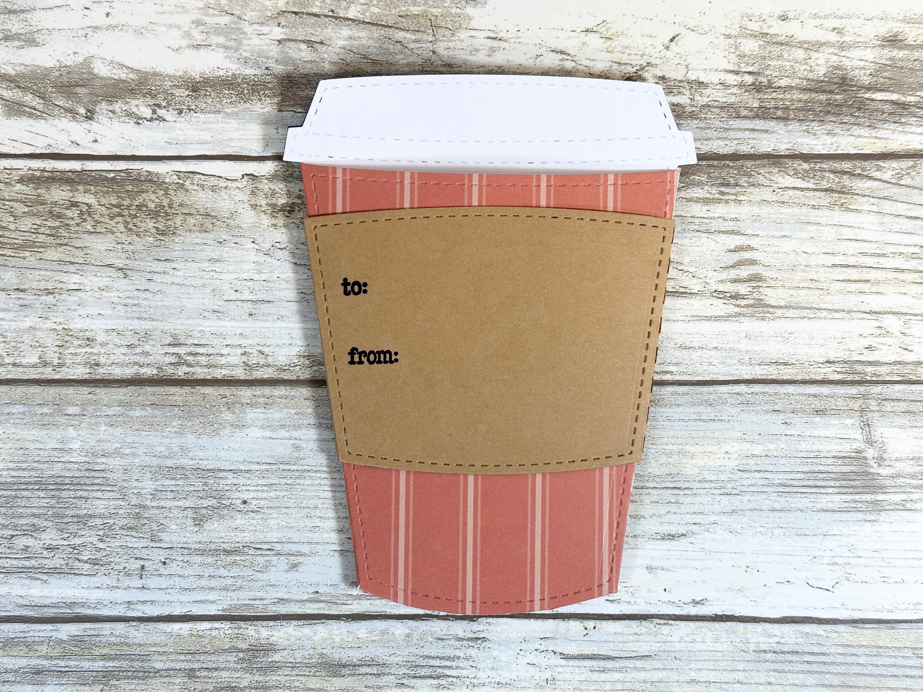 Coffee Gift Card Holder, Cute Gift Card Holder, Thanksgiving Gift Card ...