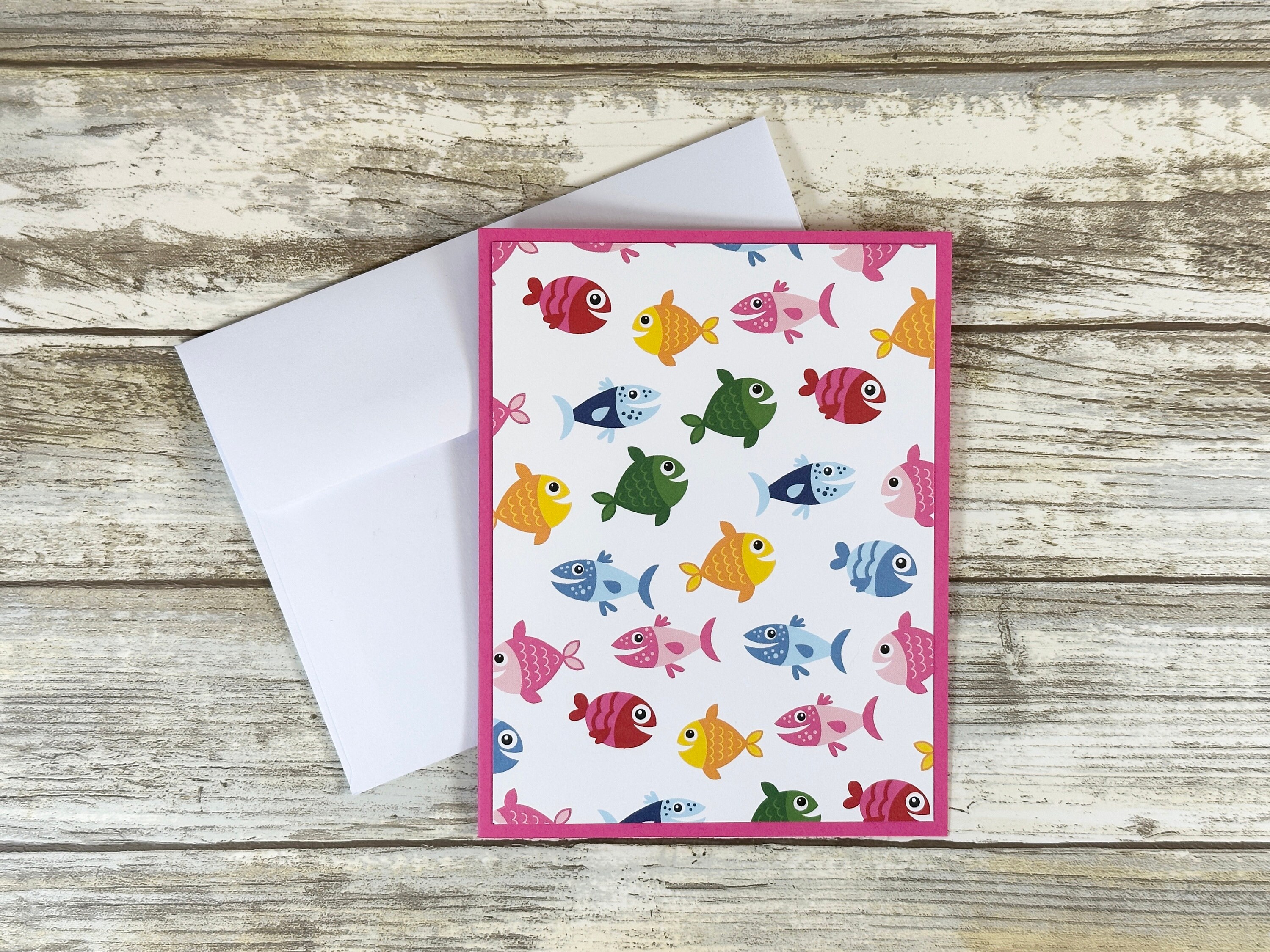 Summer Note Cards Summer Cards Pineapple Card Fish Card - Etsy