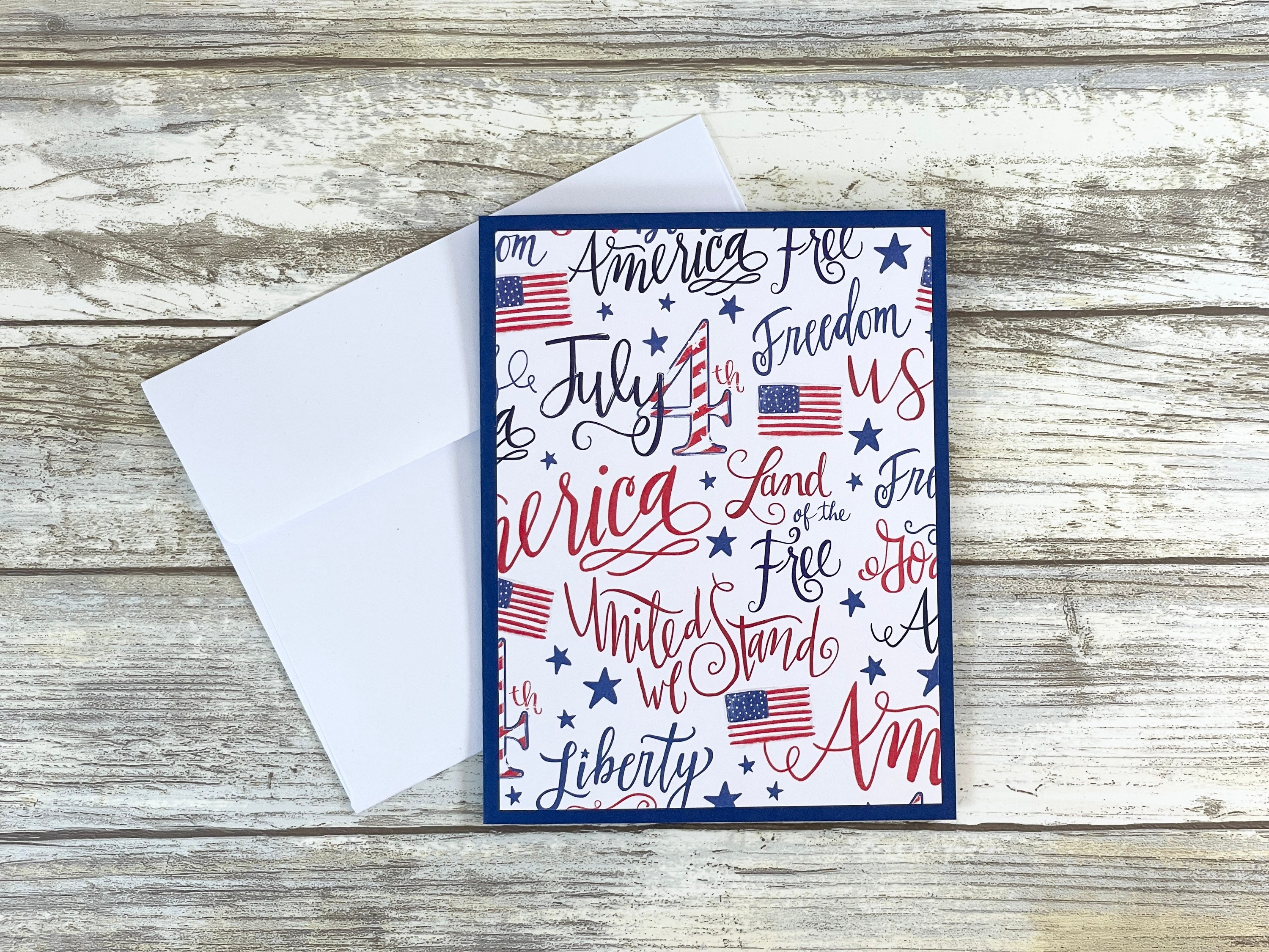 4th of July Cards Fourth of July Cards Patriotic Cards Flag - Etsy