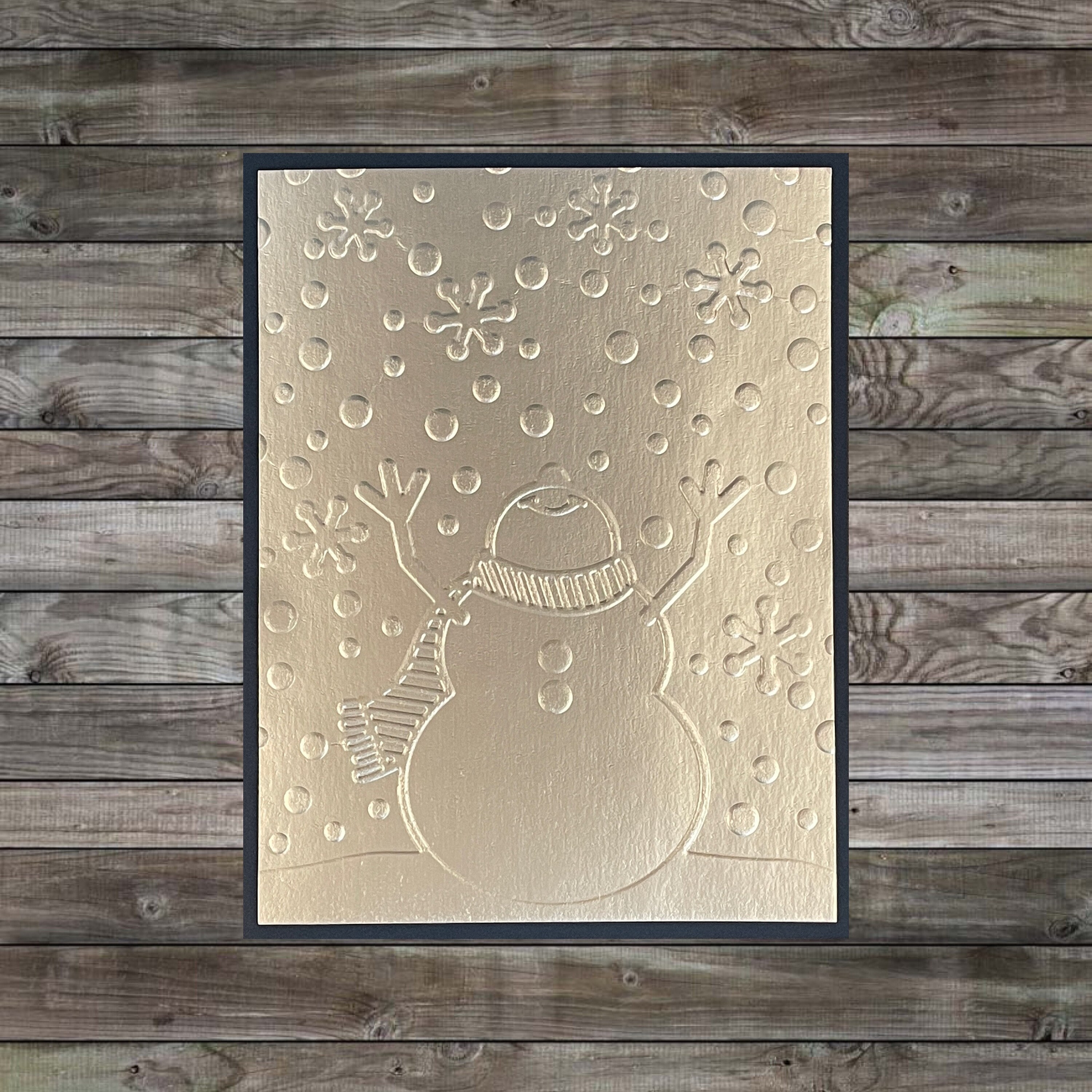 Embossed Christmas Cards Christmas Note Cards Snowman Cards - Etsy