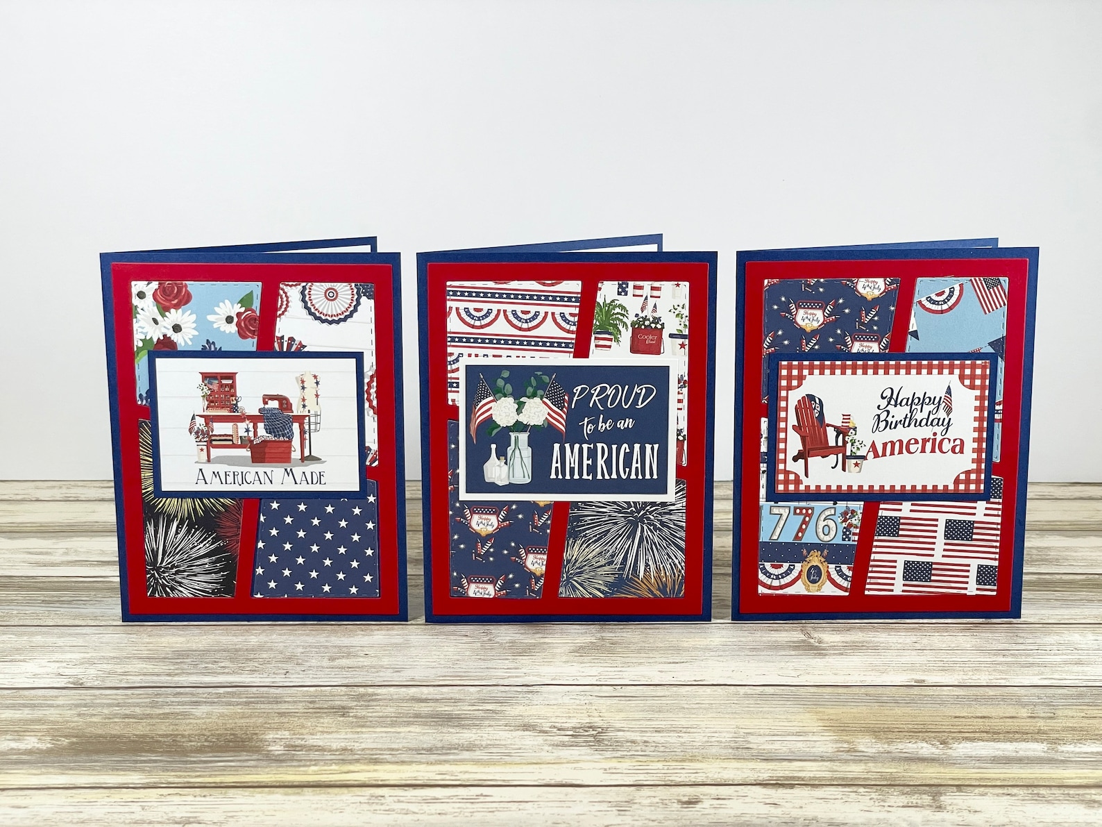 Patriotic Cards 4th of July Cards Fourth of July Cards - Etsy