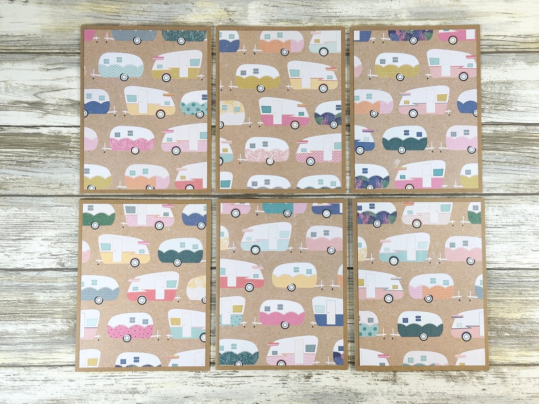 Cute Note Cards, Camping Cards, Camper Cards, Nature Note Cards, Note ...