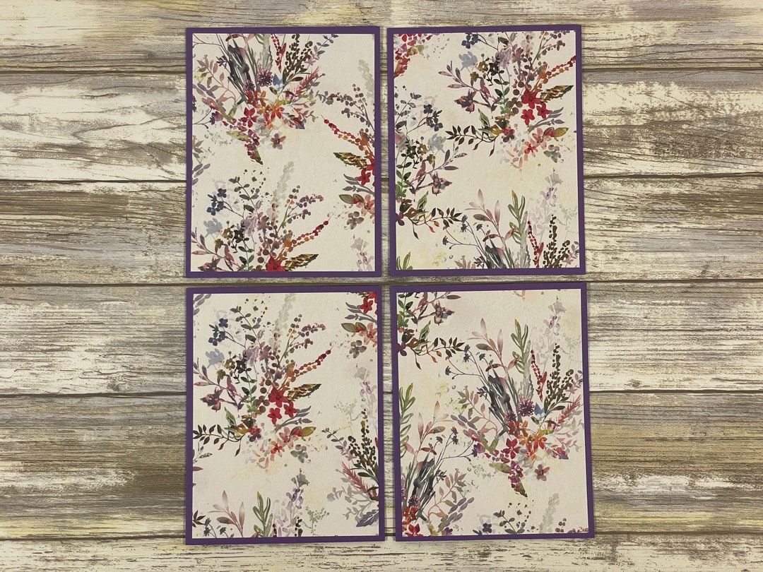 Floral Note Cards, Flower Note Cards, Floral Cards, Spring Note Cards ...