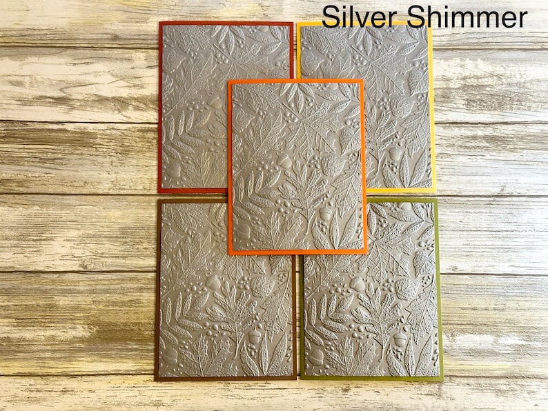 Embossed Fall Note Card Set: Autumn Leaves, Thanksgiving Cards - Etsy