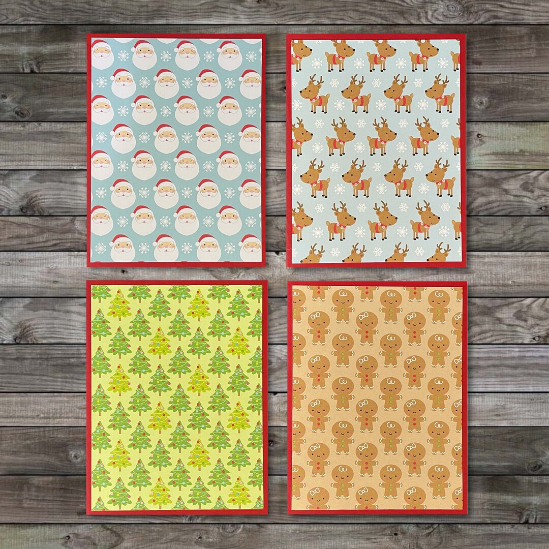 Christmas Greeting Cards, Christmas Cards Set, Christmas Note Cards ...