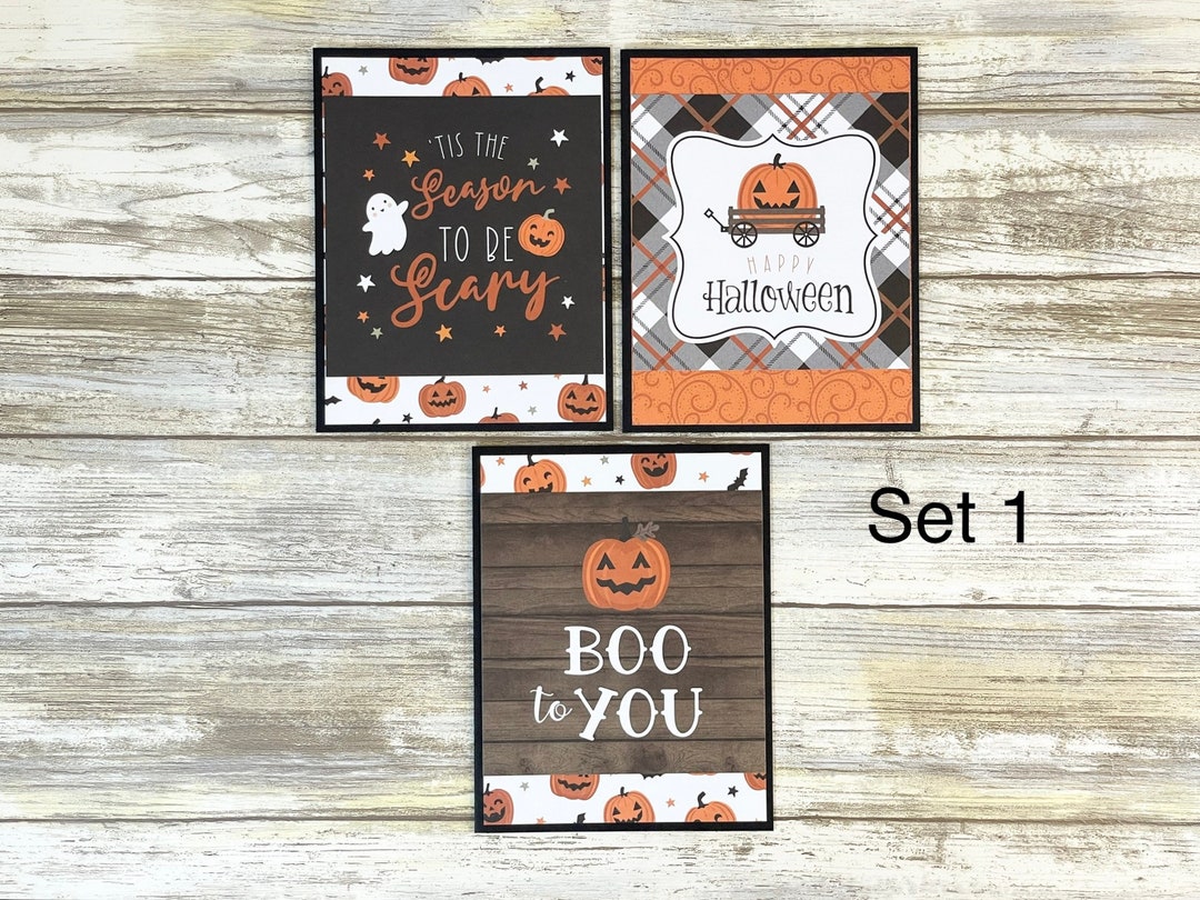 Halloween Greeting Cards, Jack O Lantern Card, Halloween Cards for Kids ...