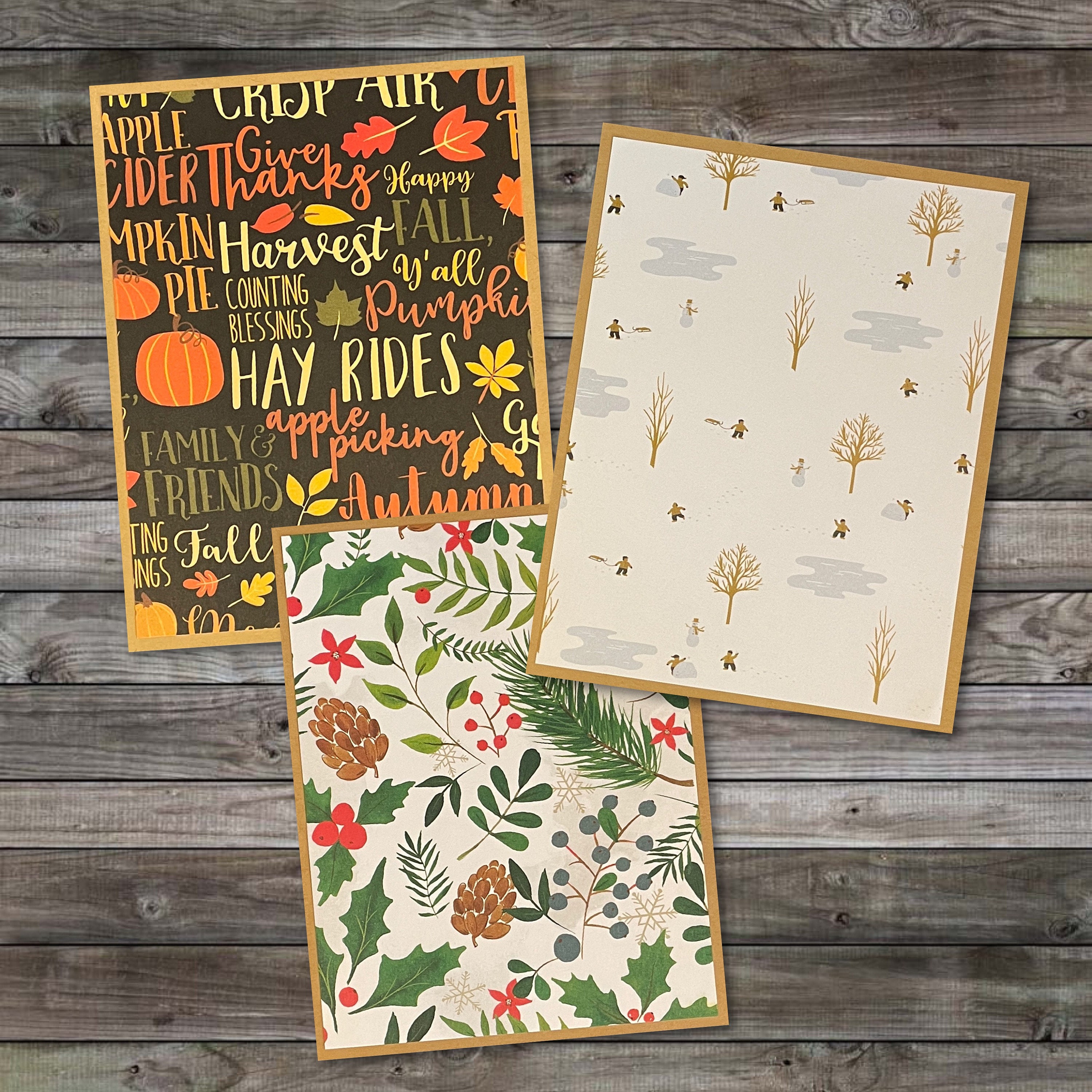 Cards for a Year Season Cards Holiday Note Cards Note Card - Etsy