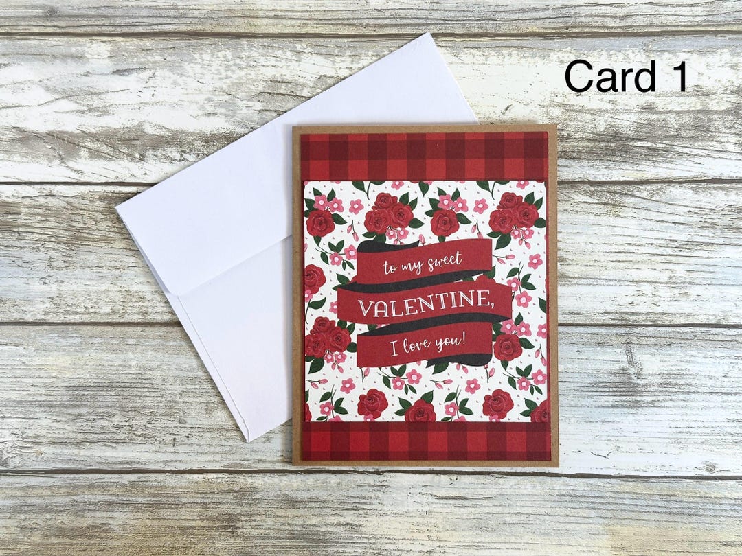 Valentines Day Card, Blank Valentine Card, Valentines Card Cute ...