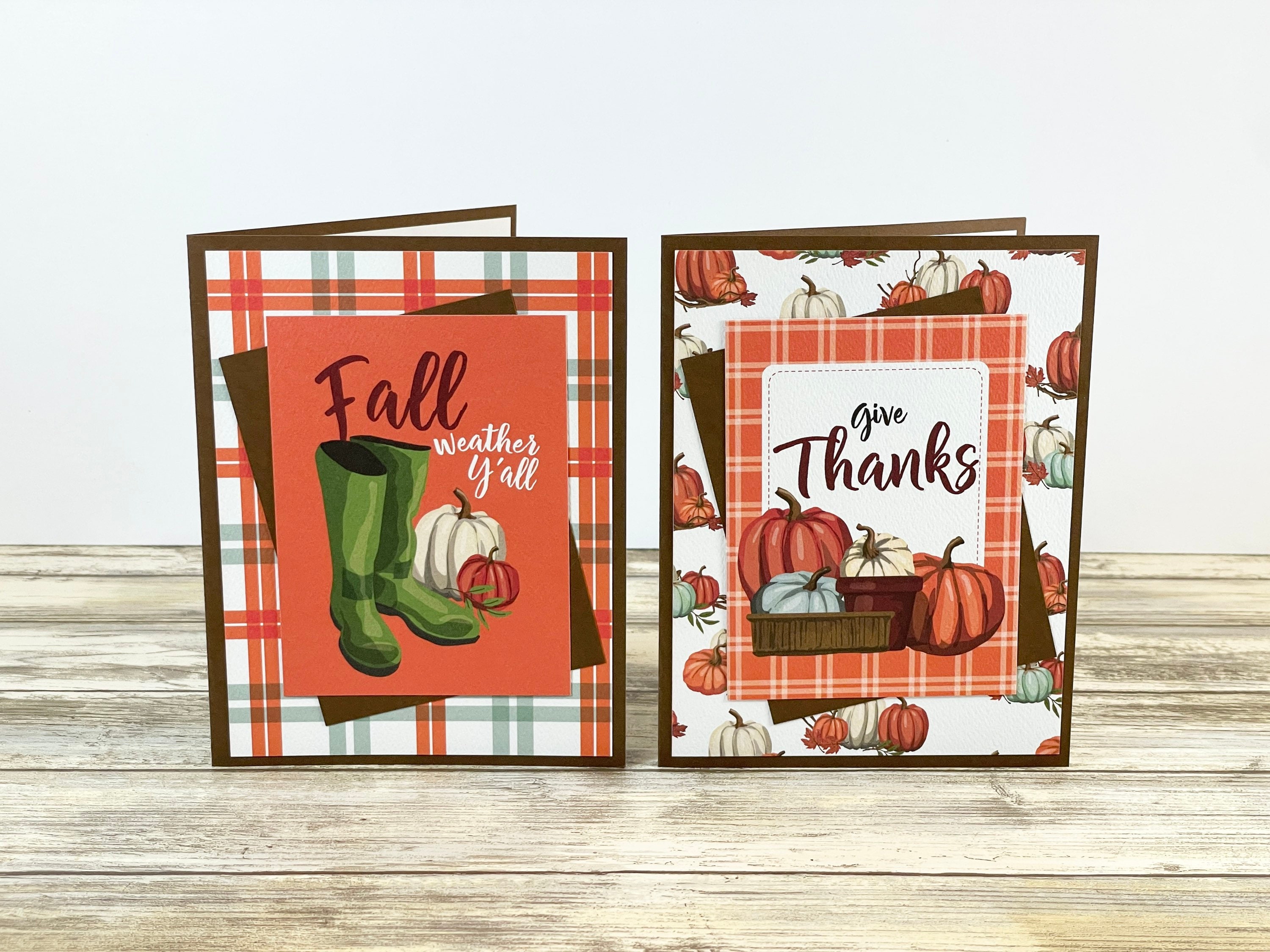 Fall Note Cards, Autumn Greeting Cards, Fall Greeting Cards ...