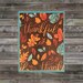 Handmade Fall Note Card Set: Thankful Autumn Leaves (4 Cards) - Etsy