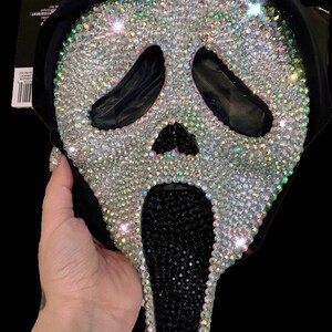 Ghostface Bling Crystal Rhinestone Scream Mask - Etsy