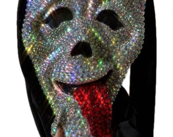 Ghostface Bling Crystal Rhinestone Scream Mask Pink - Etsy