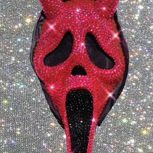 Ghostface Bling Crystal Rhinestone Scream Mask - Etsy