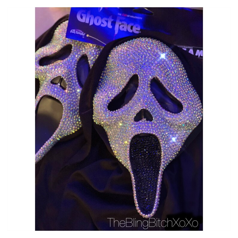 Bling Crystal Rhinestone ORIGINAL Scream Ghostface Mask With - Etsy