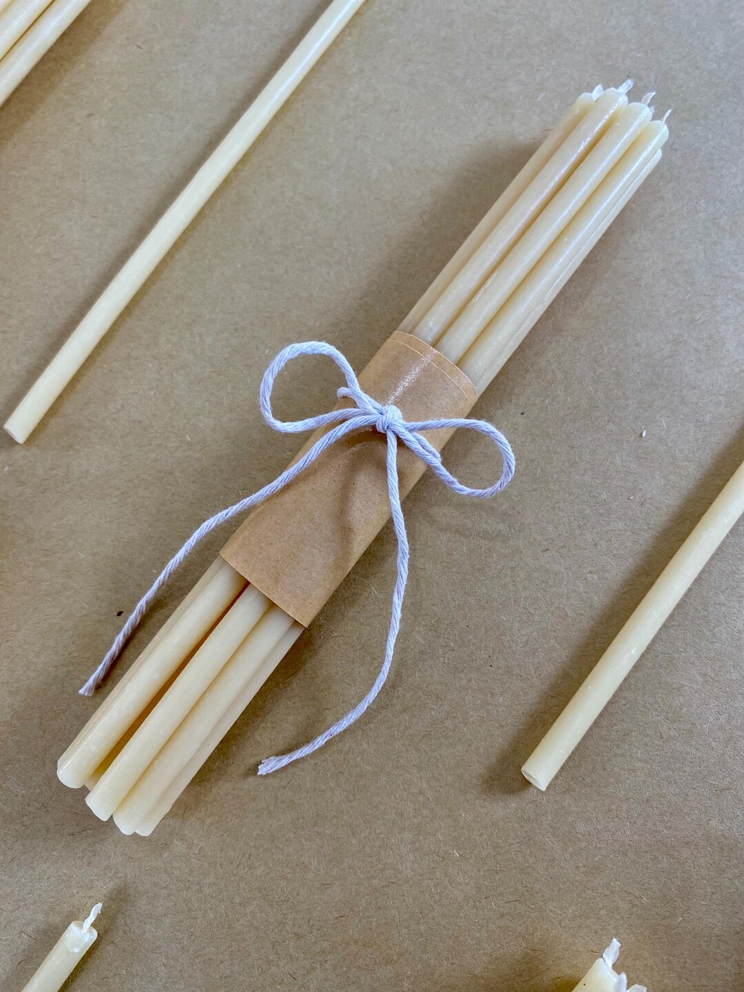 Beeswax Celebration Candles: Slim Taper Birthday Candles, Bundle of 10 ...