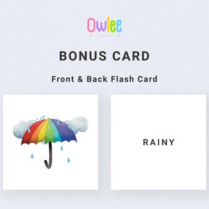Printable Weather Flashcards for Toddlers & Preschoolers Educational ...