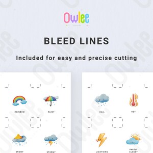 Printable Weather Flashcards for Toddlers & Preschoolers Educational ...