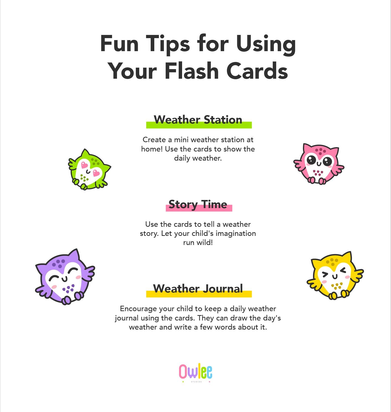 Printable Weather Flashcards for Toddlers & Preschoolers Educational ...