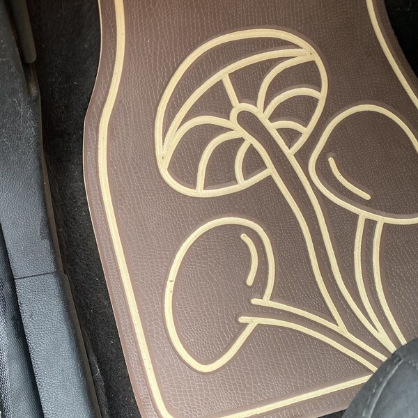 Сar Floor Mats With Stone Print in Black and Blue, Car Floor Rugs, Car ...