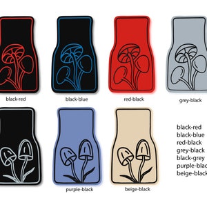 Сar Floor Mats With Stone Print in Black and Blue, Car Floor Rugs, Car ...