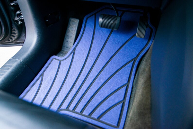 Indigi Blue Car Mat, Set of 4, Custom Print Car Floor Mats, Unique Car ...