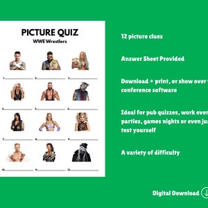 Printable Picture Quiz Wrestlers | Test Your Sports Knowledge | Pub ...