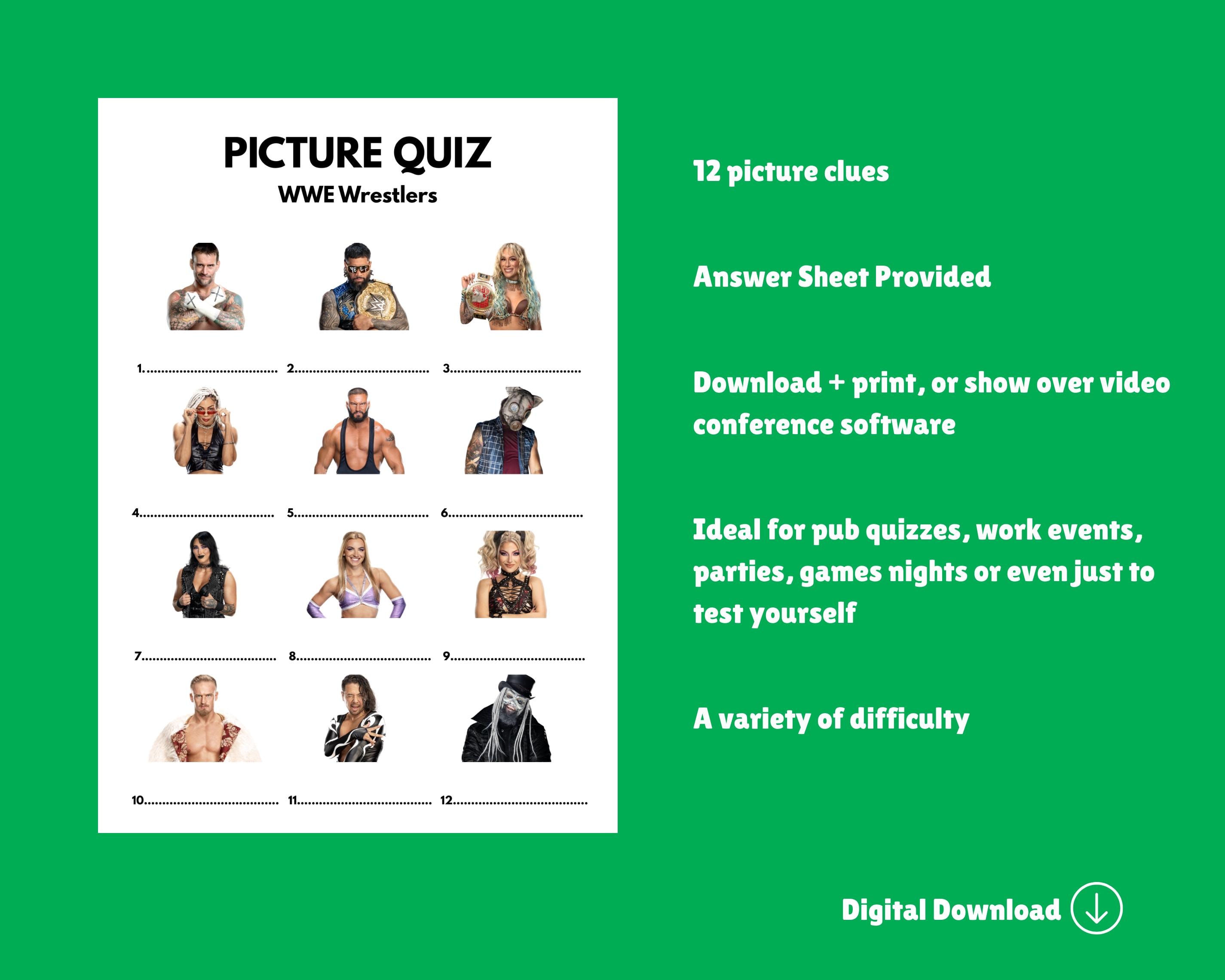 Printable Picture Quiz Wrestlers | Test Your Sports Knowledge | Pub ...