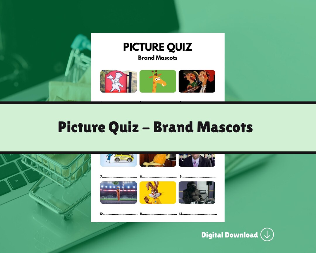 Brand Mascots Picture Quiz: Printable British TV Advert Trivia Game ...