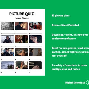 Printable Picture Quiz Horror Movies | Test Your Scary Film Knowledge ...