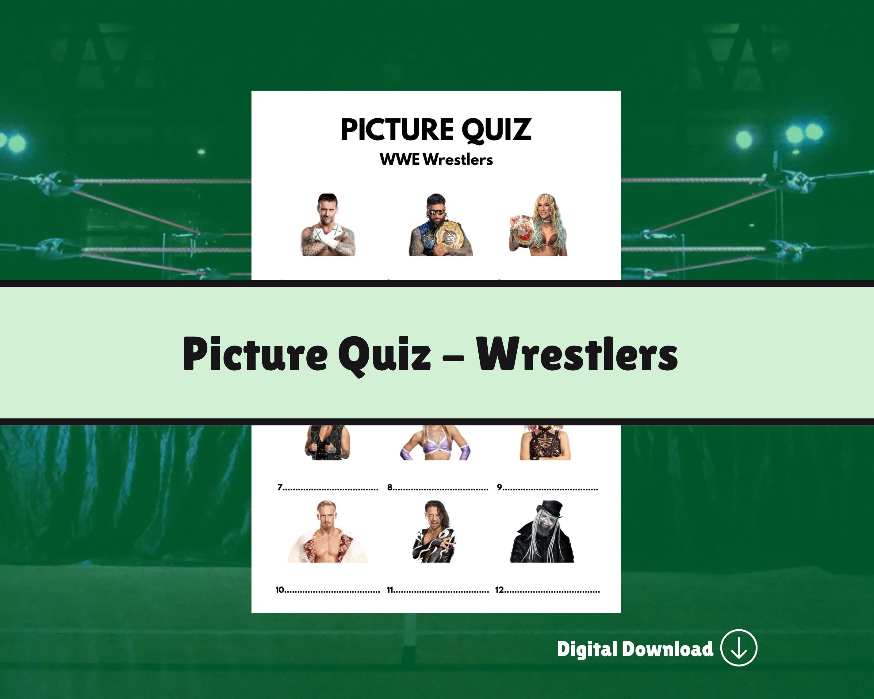 Wrestlers Printable Picture Quiz | Test Your Sports Knowledge | Pub ...