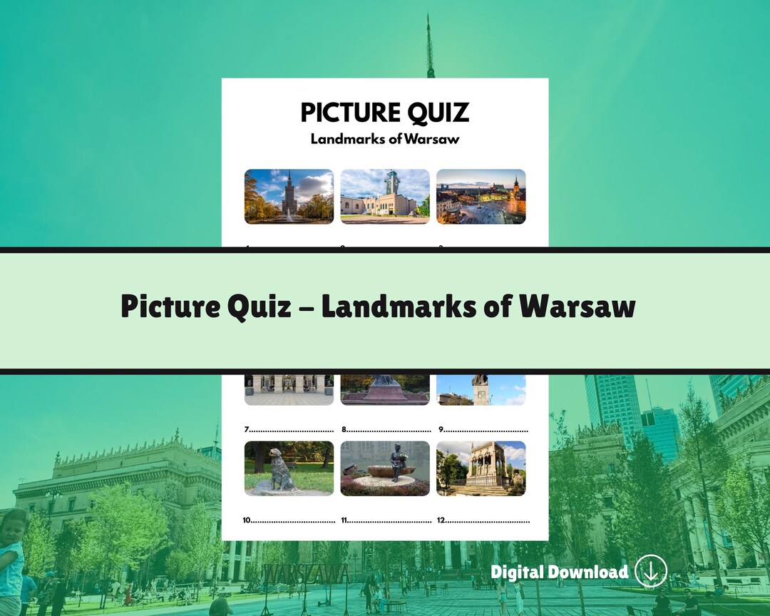 Landmarks of Warsaw Printable Picture Quiz | Test Your Geography ...