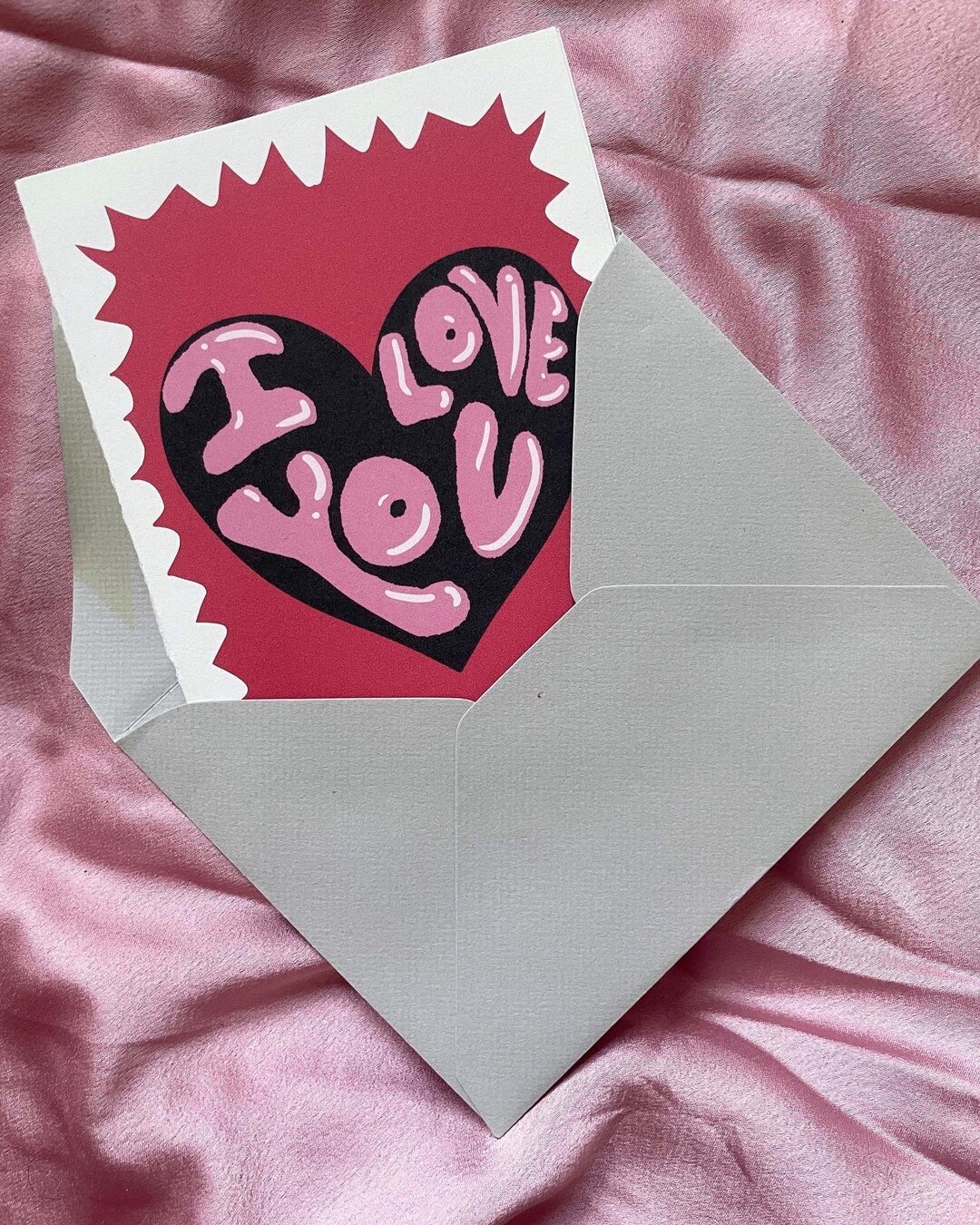 I LOVE YOU Valentine's Day Card - Etsy