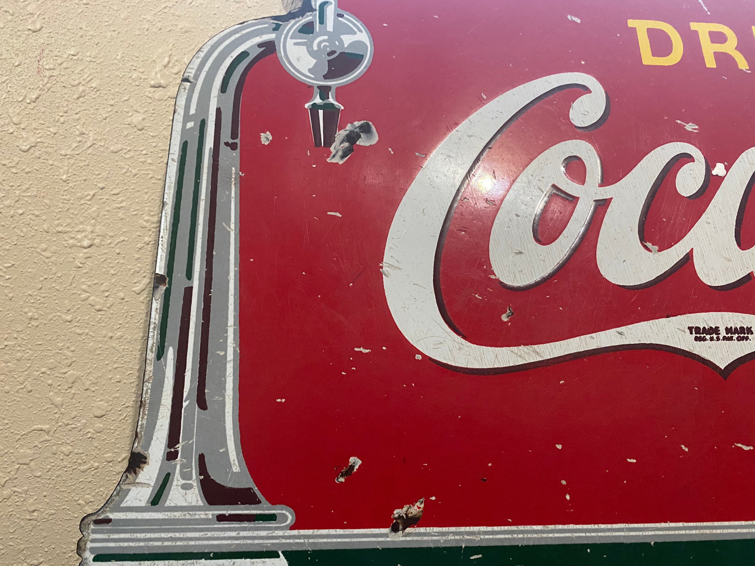 1930's Coca Cola Porcelain Sign - Etsy
