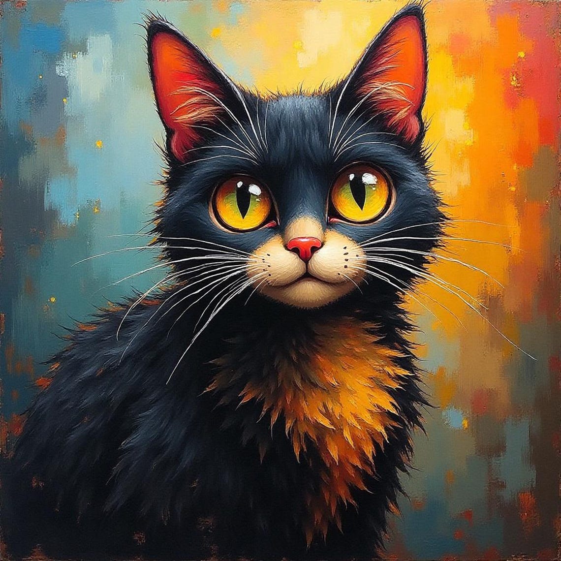 Cute Cat Wall Art Printable – Funny Cat Print for Cat Lovers | Digital ...