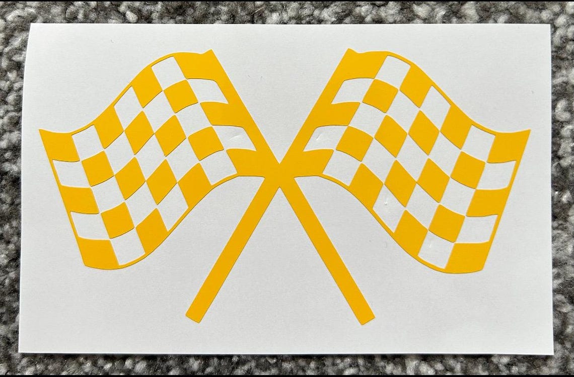 Racing Flag Decal Sticker - Etsy UK