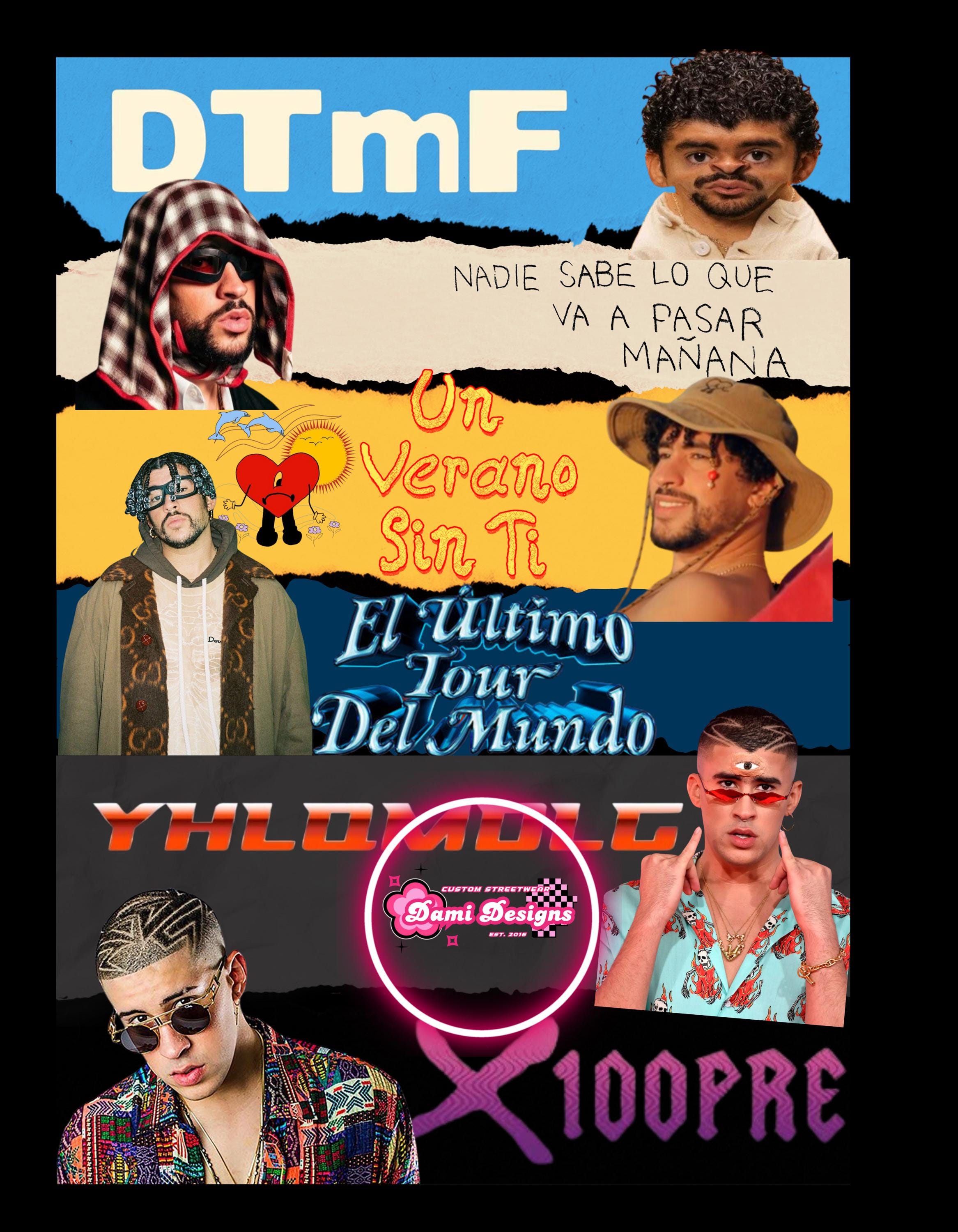 Bad Bunny Dtmf T Shirt PNG File Design - Etsy