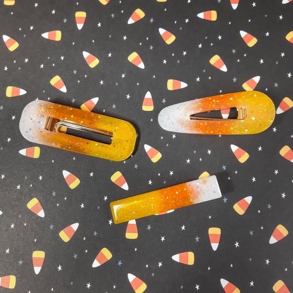 Candy Corn Hair Clip - Etsy